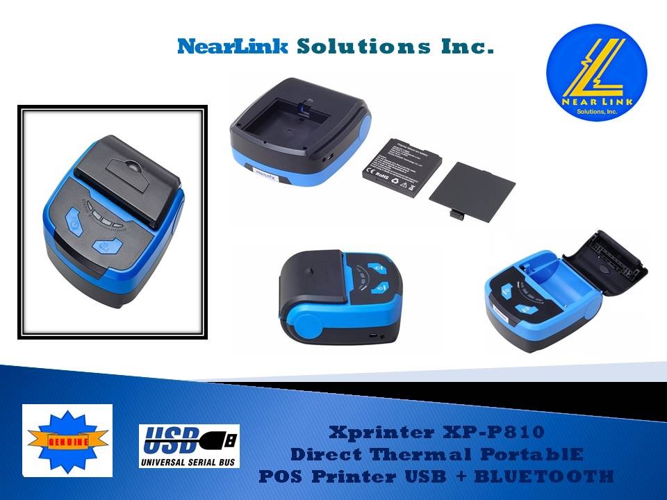 Xprinter XP-P810 USB+Bluetooth 80mm Thermal Receipt Printer Mini ...