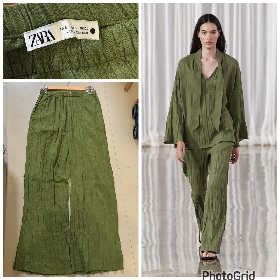 Zara Linen Pants, Women's Fashion, Bottoms, Other Bottoms on Carousell