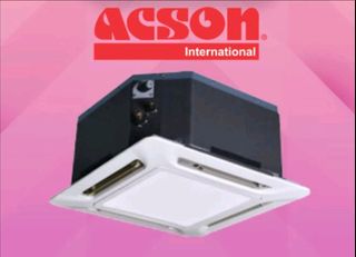 3hp Acson Ceiling Cassette Aircond H28, TV & Home Appliances, Air ...