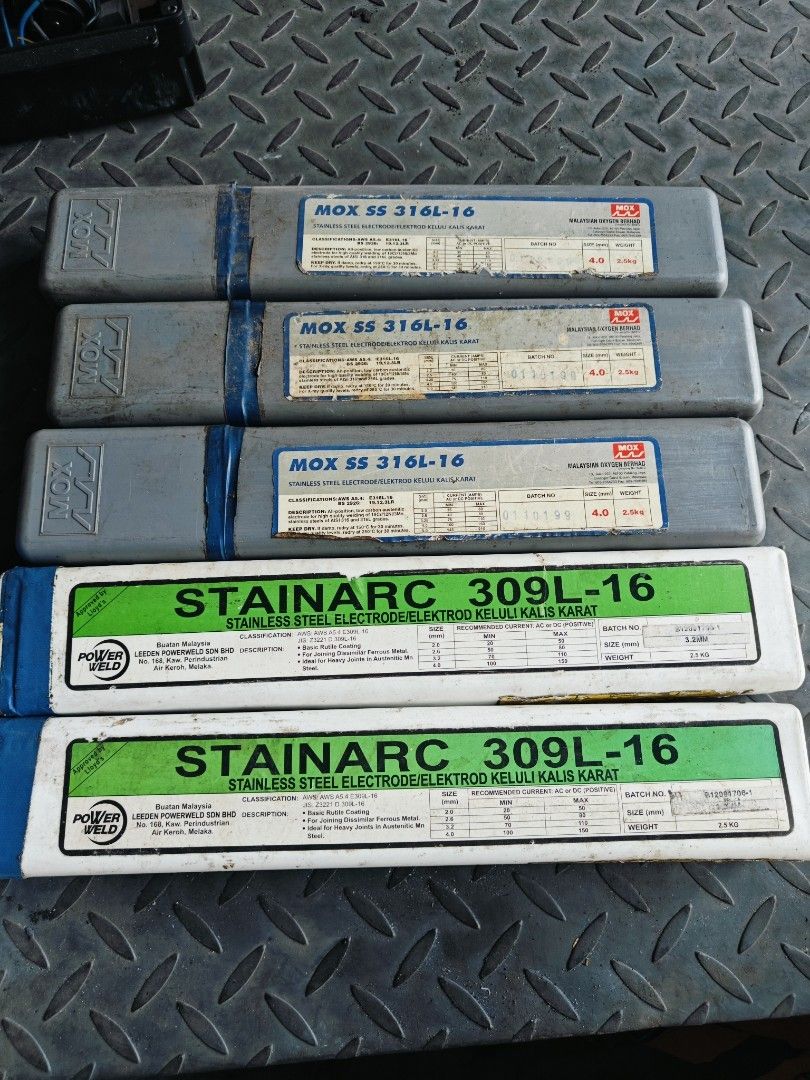 3.2mm Powerweld / Stainarc 309L-16 Stainless Steel Electrode Welding Rod Stick, Hobbies & Toys ...