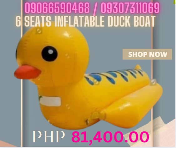 6 persons capacity of Inflatable Duck Boat For Water sports, Everything ...