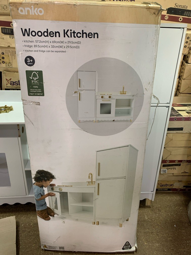 Anko Wooden Kitchen Playset with missing parts, Hobbies & Toys, Toys ...