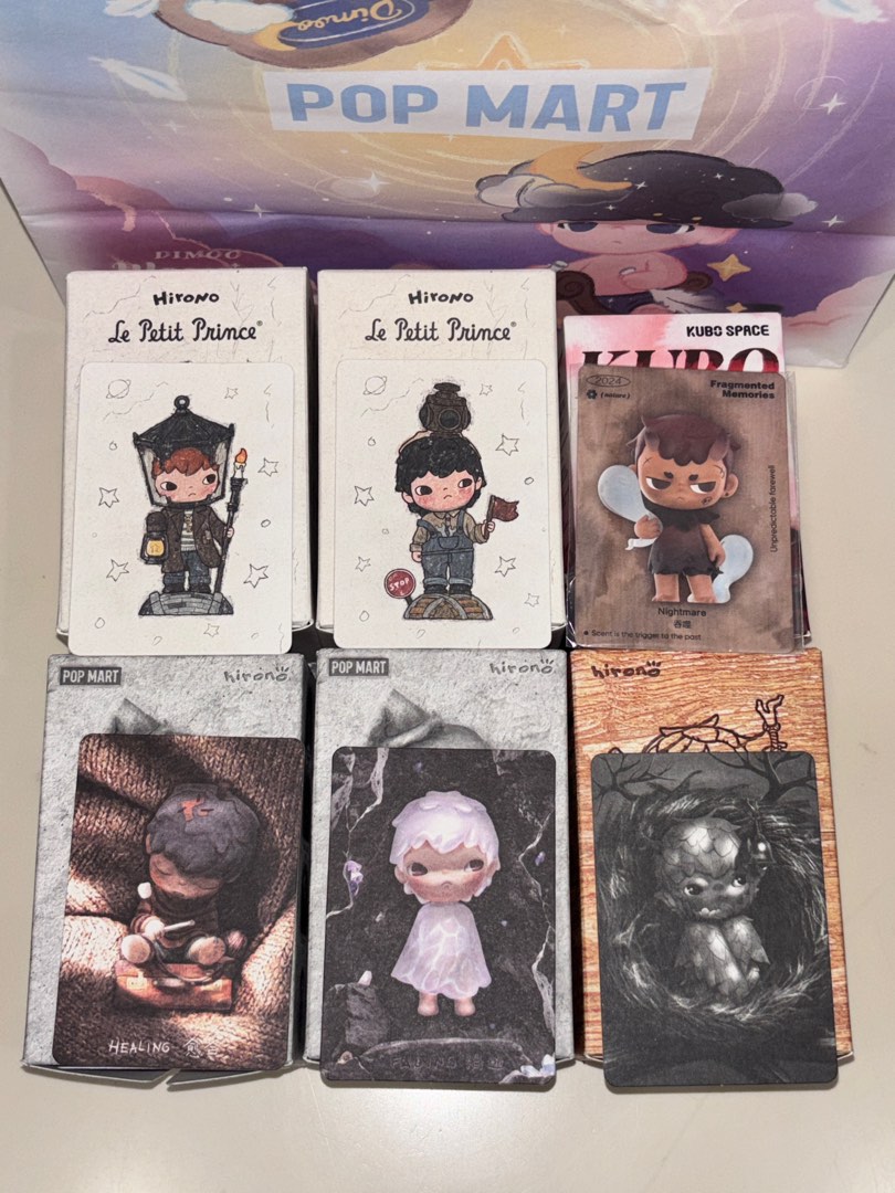 Authentic popmart hirono shelter birdy, fading, healing, little prince ...