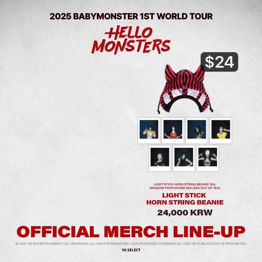 BABYMONSTER 1ST WORLD TOUR HELLO MONSTERS IN SEOUL MERCHANDISE, Hobbies ...