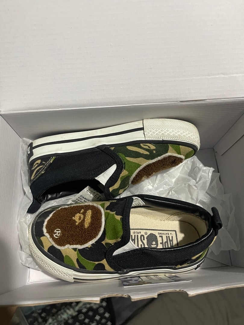 bape slip ons, Men's Fashion, Footwear, Sneakers on Carousell