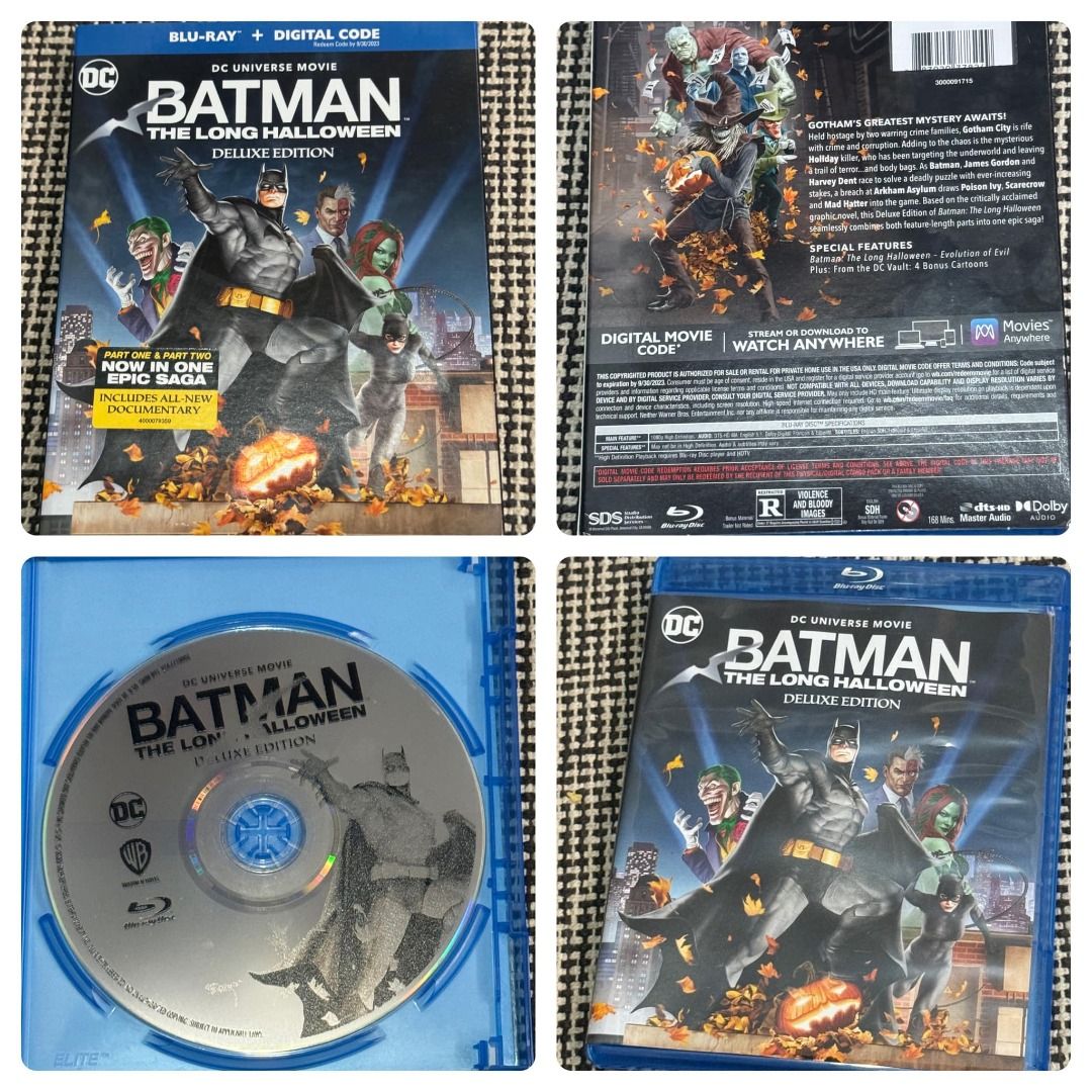 Batman Long Halloween Deluxe Edition (Part 1 and 2, with bonus features ...