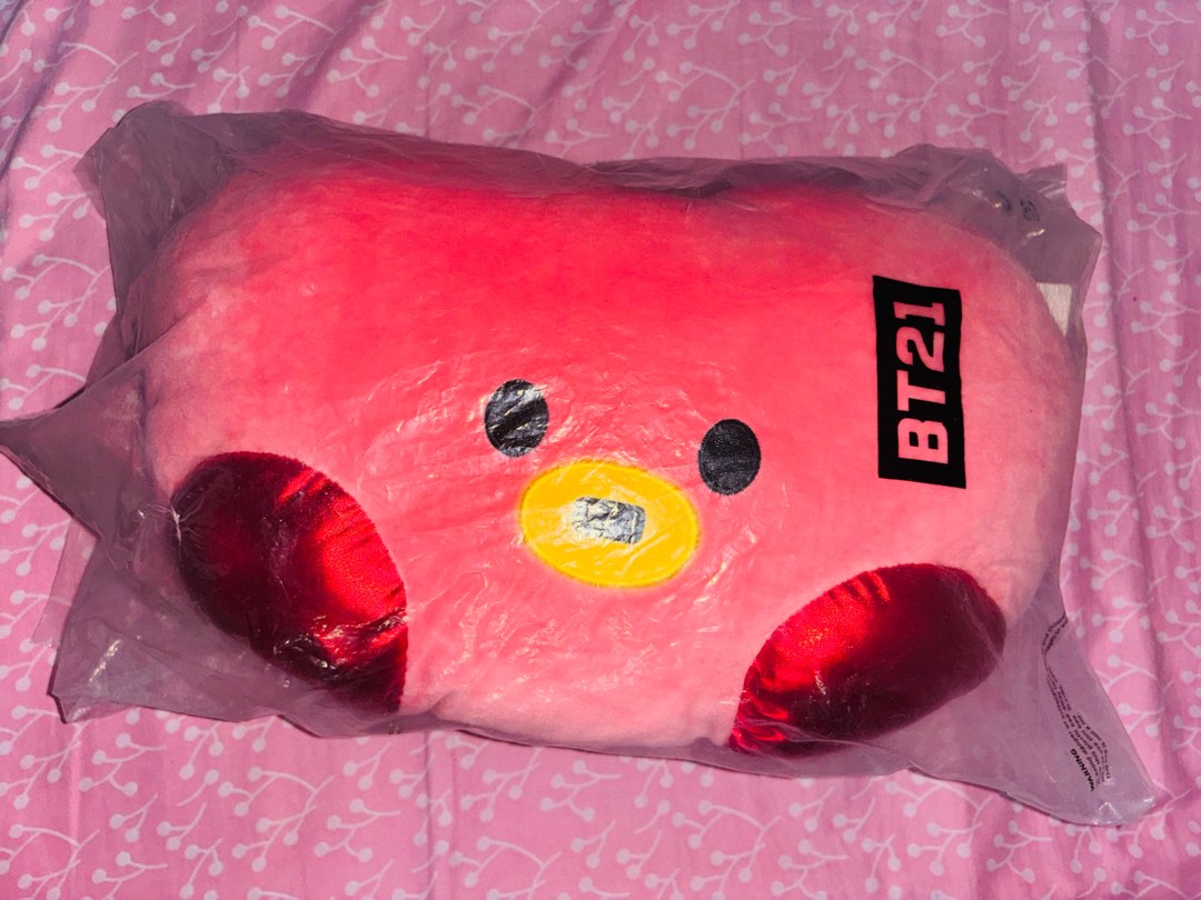 BT21 Tata Face Cushion, Hobbies & Toys, Memorabilia & Collectibles, K ...