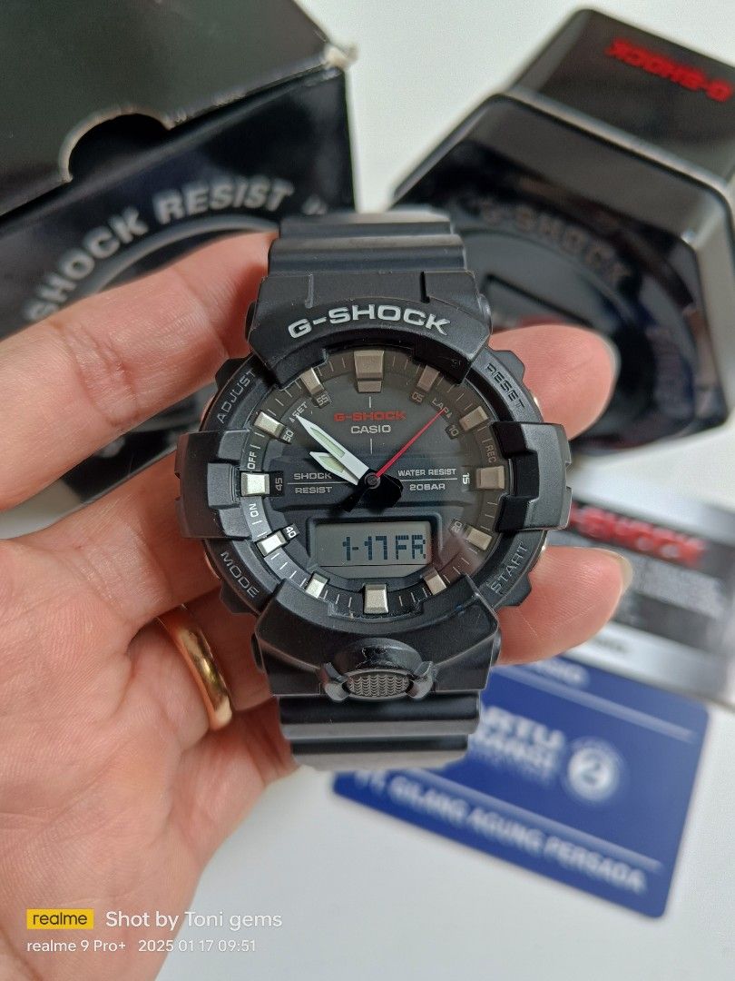 Casio G-Shock GA800 1adr original bekas fullset bagus normal semua siap ...