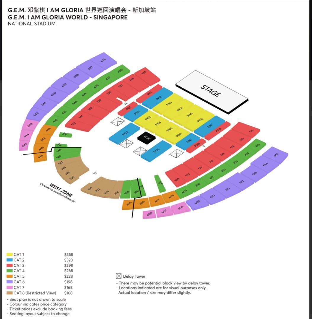 Gem Singapore 2025 concert ticket at cost Price, Tickets & Vouchers ...