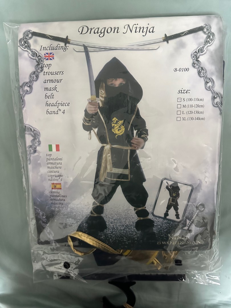 Dragon ninja swordsman costume, Babies & Kids, Babies & Kids Fashion on ...