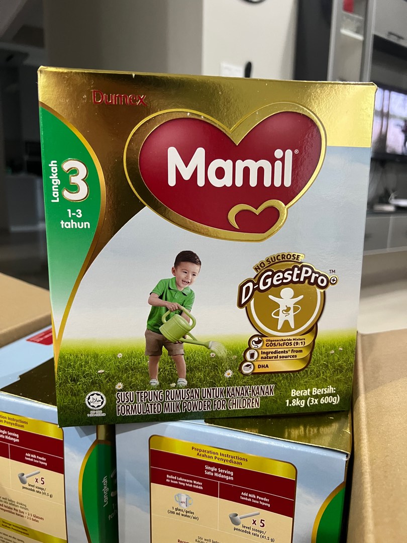 Dumex Mamil Step 3 1.8kg Formula Milk, Babies & Kids, Nursing & Feeding, Breastfeeding & Bottle ...