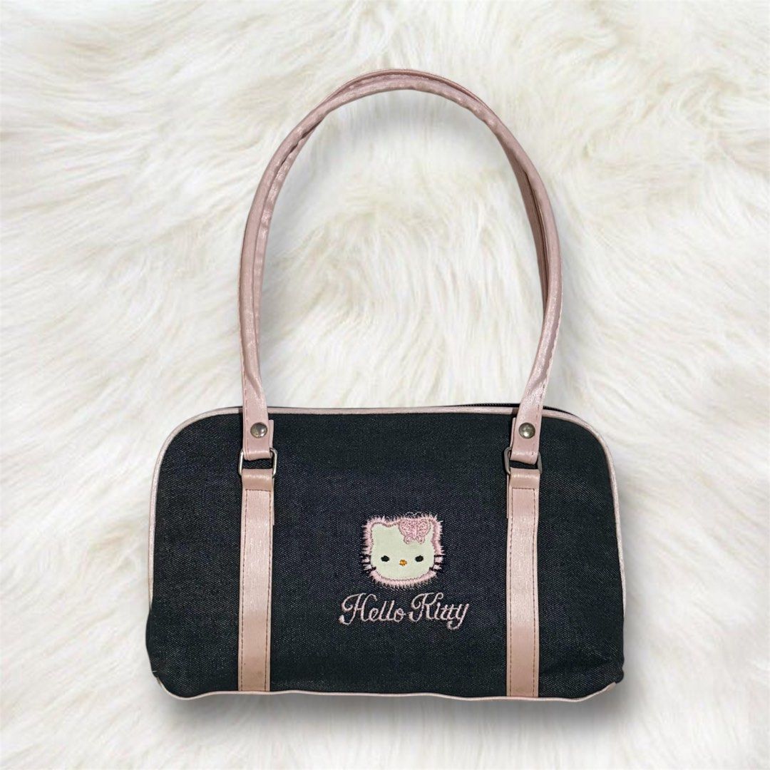 HELLO KITTY DENIM PINK SHOULDER BAG / tas vintage thrift jeans von ...
