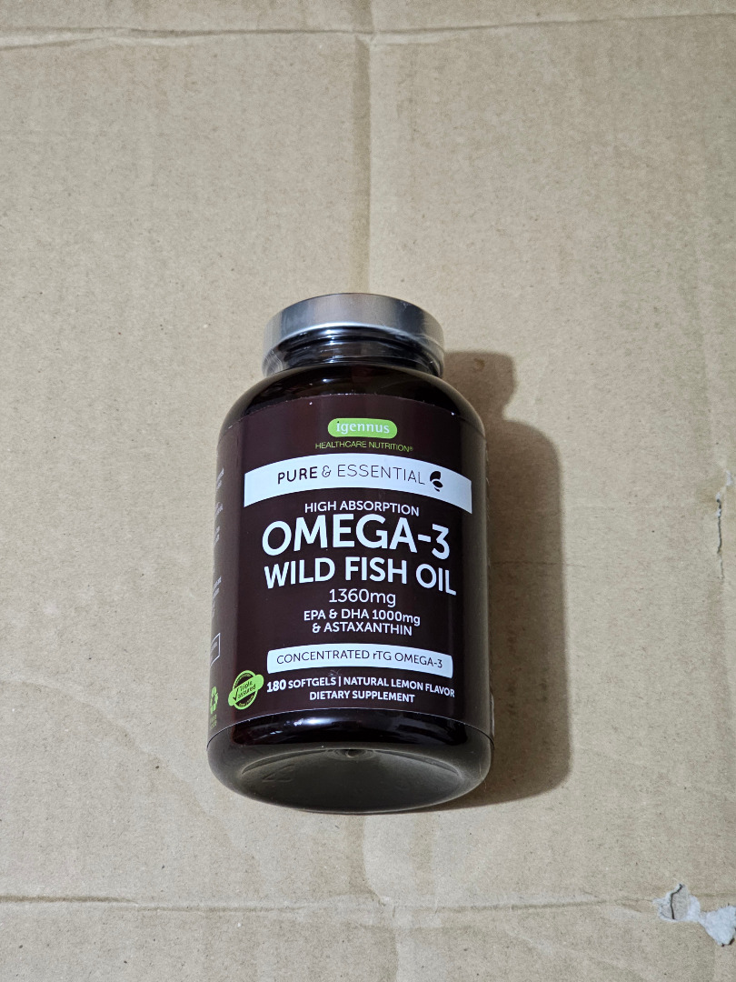 Igennus 高濃度(>80% Omega-3) 魚油 180粒, 健康及營養食用品, 健康補充品, 健康補充品 - 維他命及補充品 ...