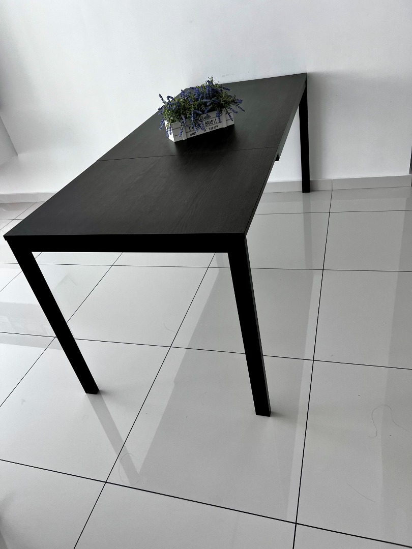 IKEA vangsta Extendable table, Furniture & Home Living, Furniture ...