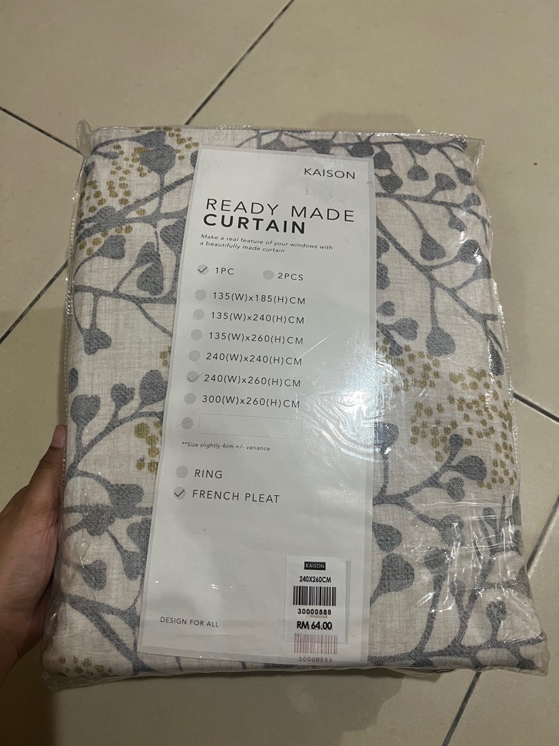 KAISON Curtain, Furniture & Home Living, Home Decor, Curtains & Blinds ...