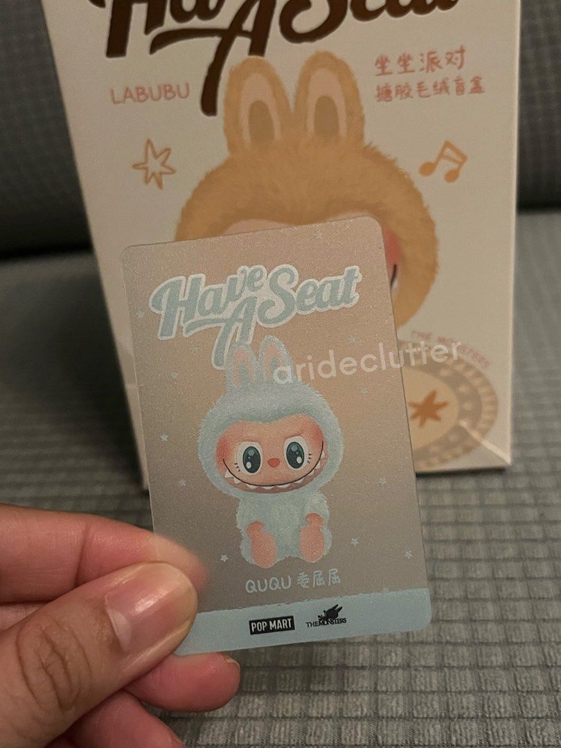 Labubu Ququ - THE MONSTERS - Have a Seat Vinyl Plush Blind Box, Hobbies ...