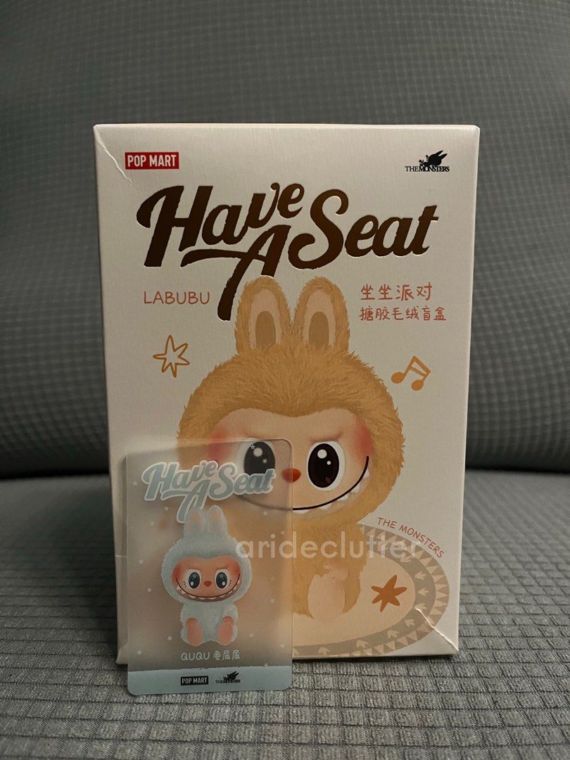 Labubu Ququ - THE MONSTERS - Have a Seat Vinyl Plush Blind Box, Hobbies ...
