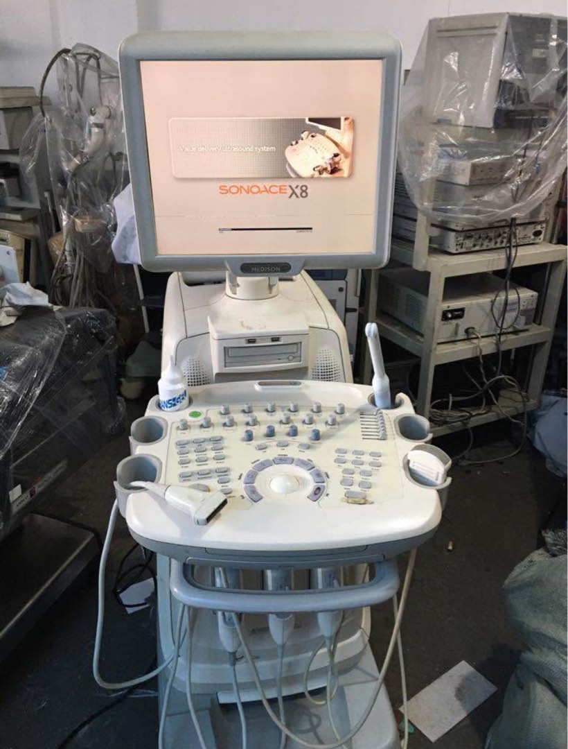 MEDISON SONOACE X8 ULTRASOUND MACHINE WITH 3 PROBES TRANSV CONVEX ...
