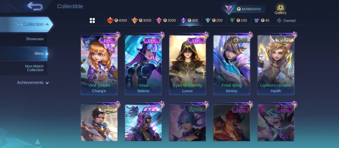 MLBB Mobile Legends Account (178 Skins, Full Emblem, Exclusive Skins ...