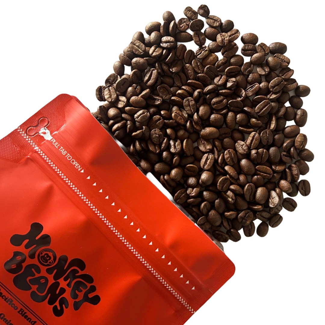 Monkey Beans Pacifico Blend Papua New Guinea and Brazil Coffee Beans ...