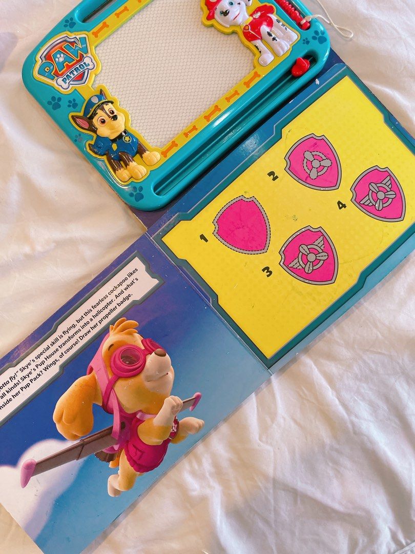 Nickelodeon Paw patrol rescue team original book reusable drawing ...