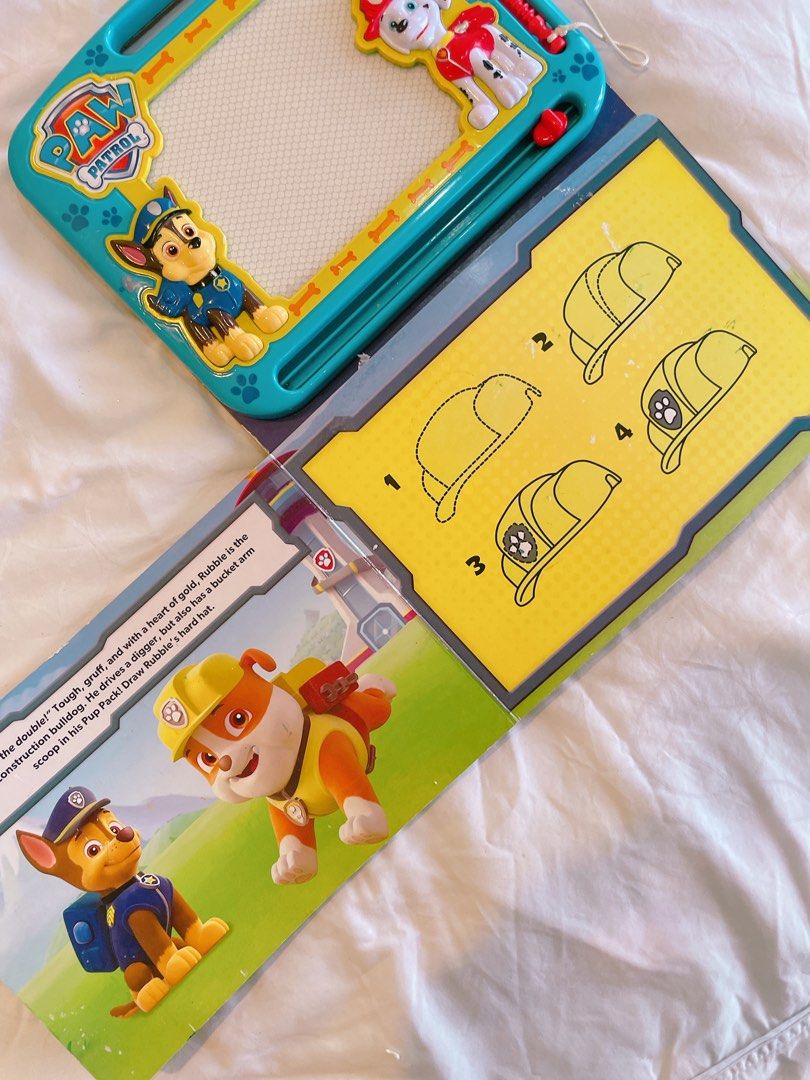 Nickelodeon Paw patrol rescue team original book reusable drawing ...