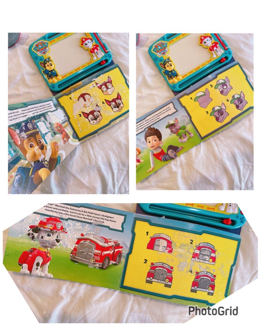 Nickelodeon Paw patrol rescue team original book reusable drawing ...