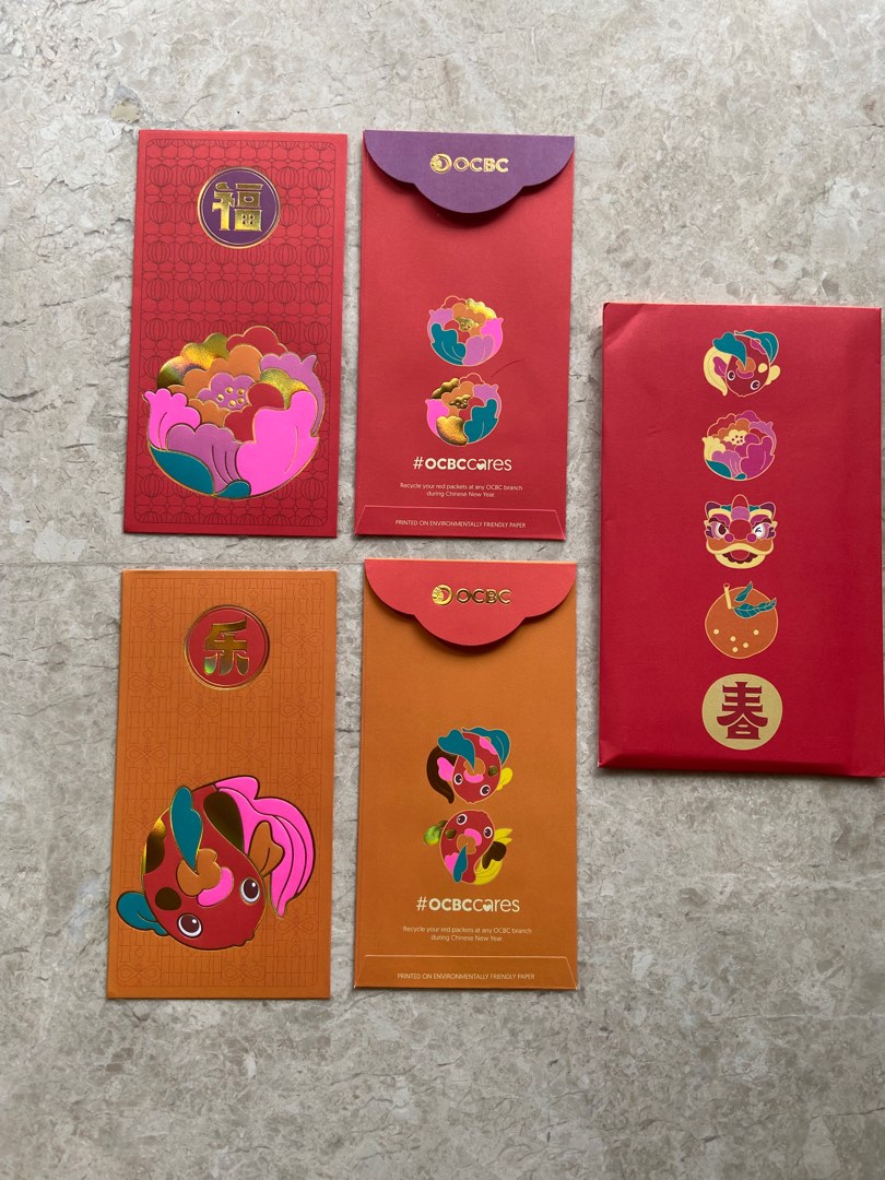 OCBC red packets 2025, Hobbies & Toys, Stationery & Craft, Art & Prints ...