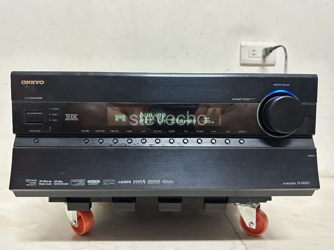 ONKYO TX NR807 收音劇院 7.2 環繞擴大機 3D HDMI 藍光 環繞擴大機 全新副廠遙控器, 耳機及錄音音訊設備, 音樂播放裝置 MP3及CD 播放器在旋轉拍賣