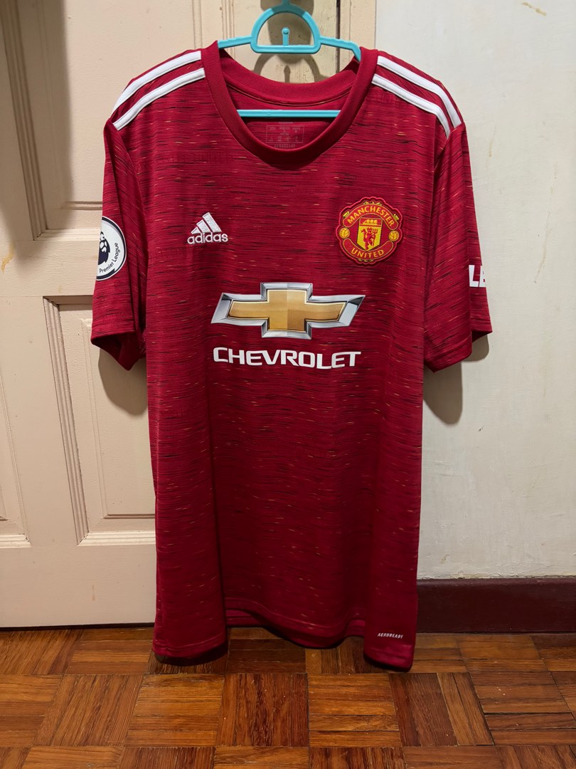 Original Manchester United 2020/21 (20/21) Home Jersey Jersi Kit with ...