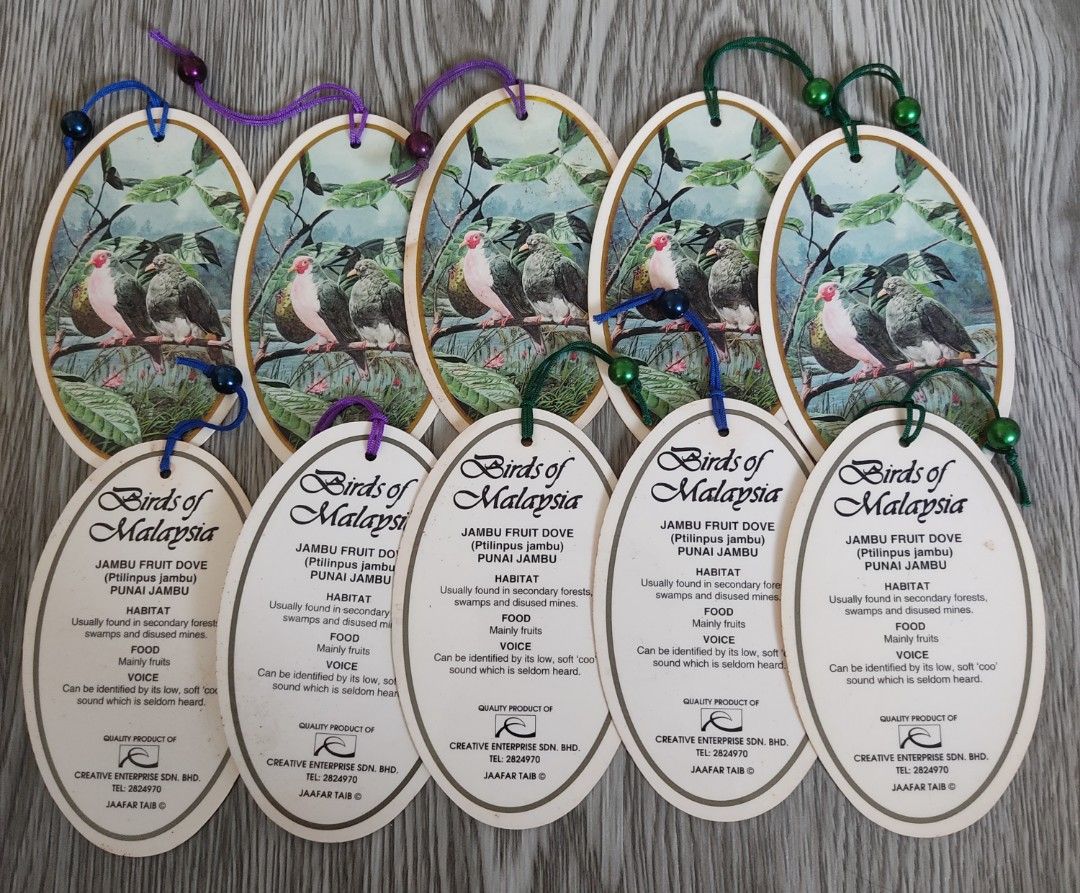 PENANDA BUKU ILUSTRASI KARYA JAAFAR TAIB (SIRI BIRDS OF MALAYSIA: PUNAI JAMBU), Hobbies & Toys ...
