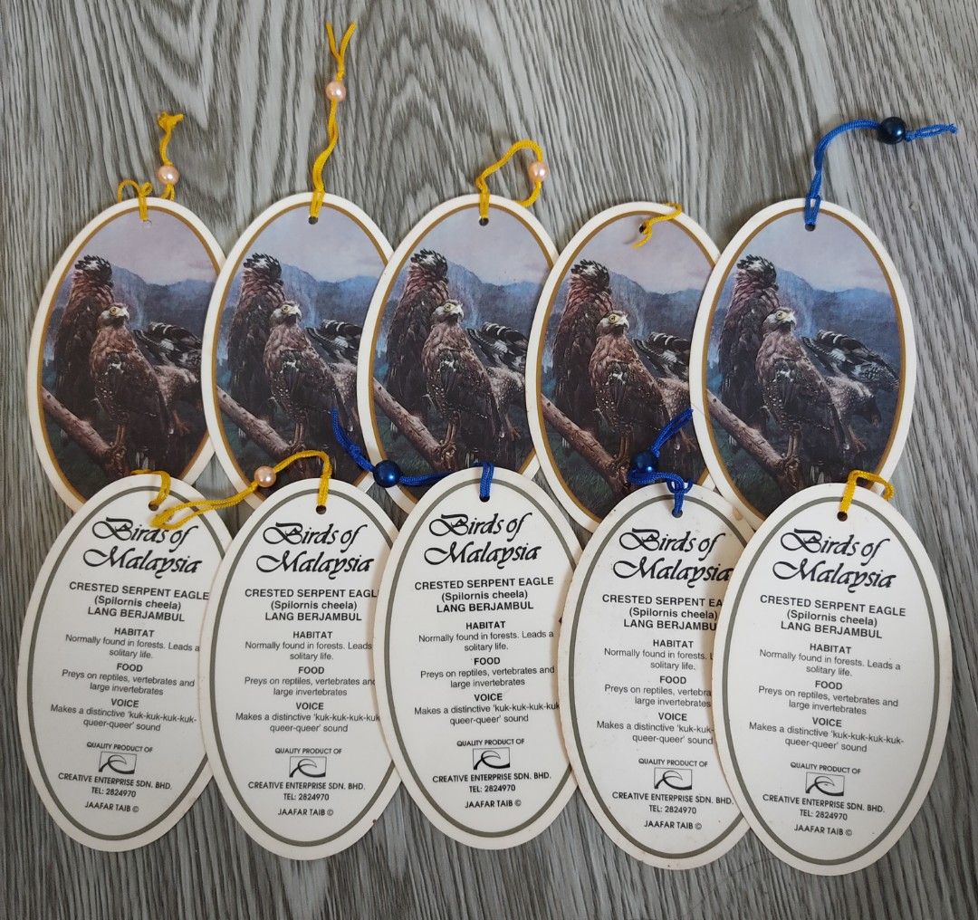 PENANDA BUKU ILUSTRASI KARYA JAAFAR TAIB (SIRI BIRDS OF MALAYSIA: LANG BERJAMBUL), Hobbies ...