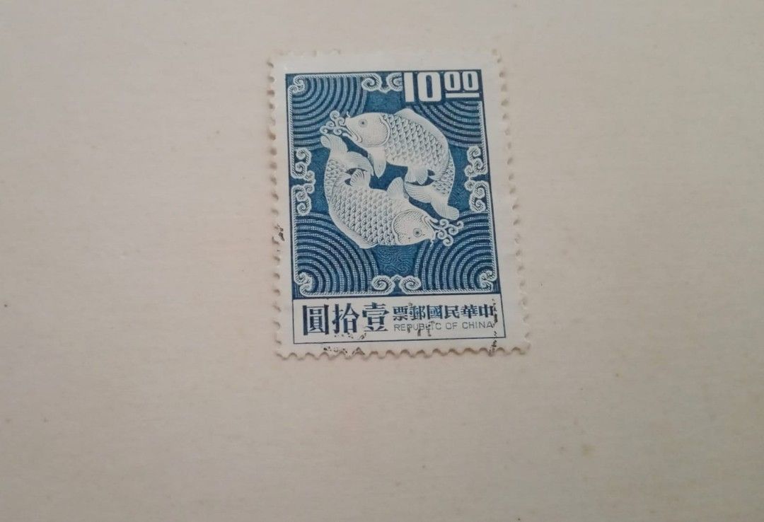 Perangko filateli, Perangko kuno, perangko China, perangko ikan, Antik ...
