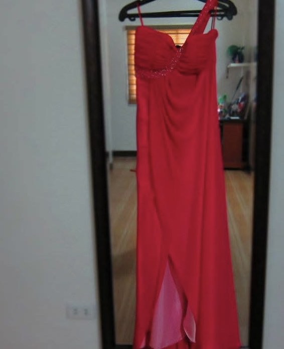 PINK EVENING GOWN JS PROM DRESS , Women's Fashion, Dresses & Sets ...