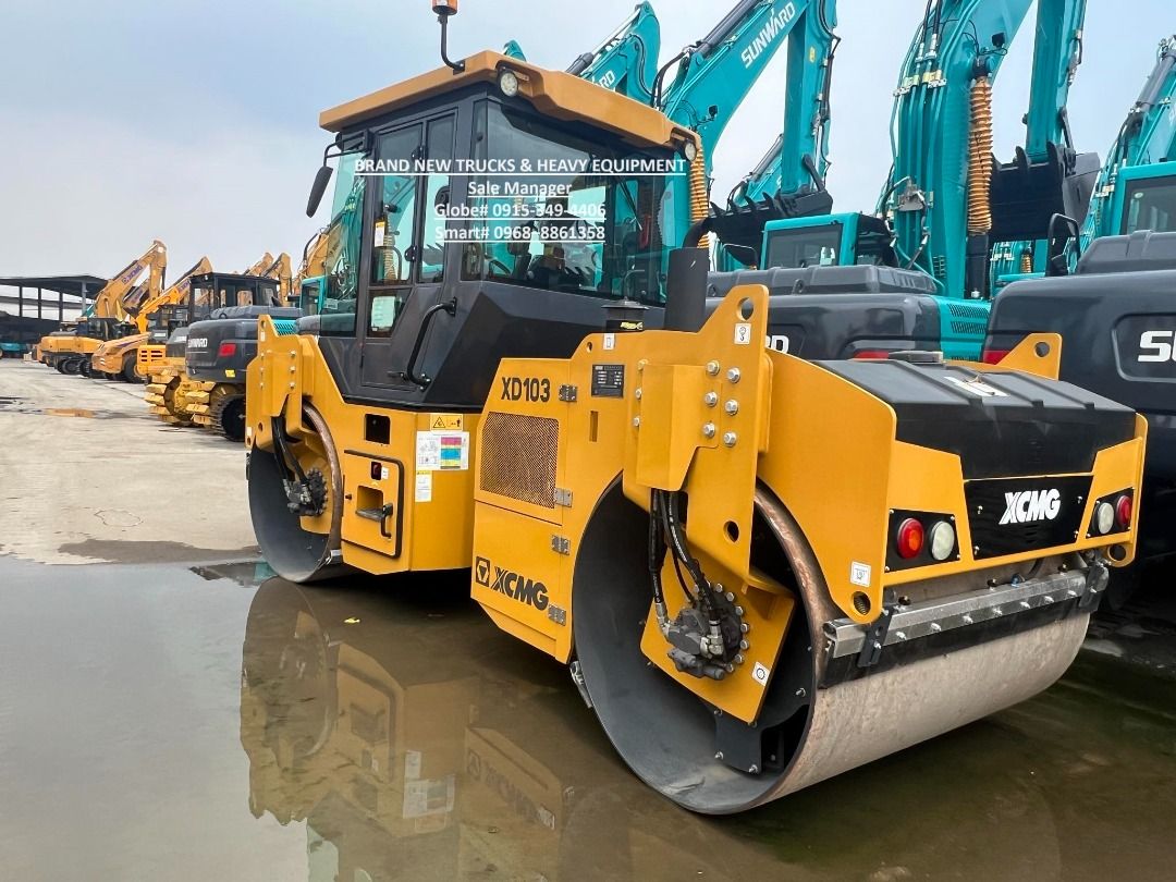 Pison 10tons Vibratory Roller XCMG XD103 Deutz Brand new Double Drum ...