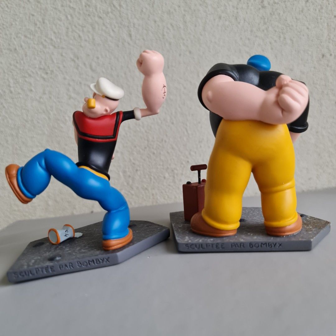 Popeye & Bluto aka Brutus Resin Comic Book Cartoon Statues Figurines ...