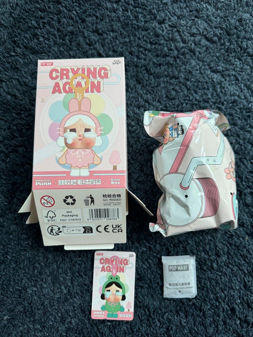 Popmart crying again vinyl pendant what a frog, Hobbies & Toys, Toys ...