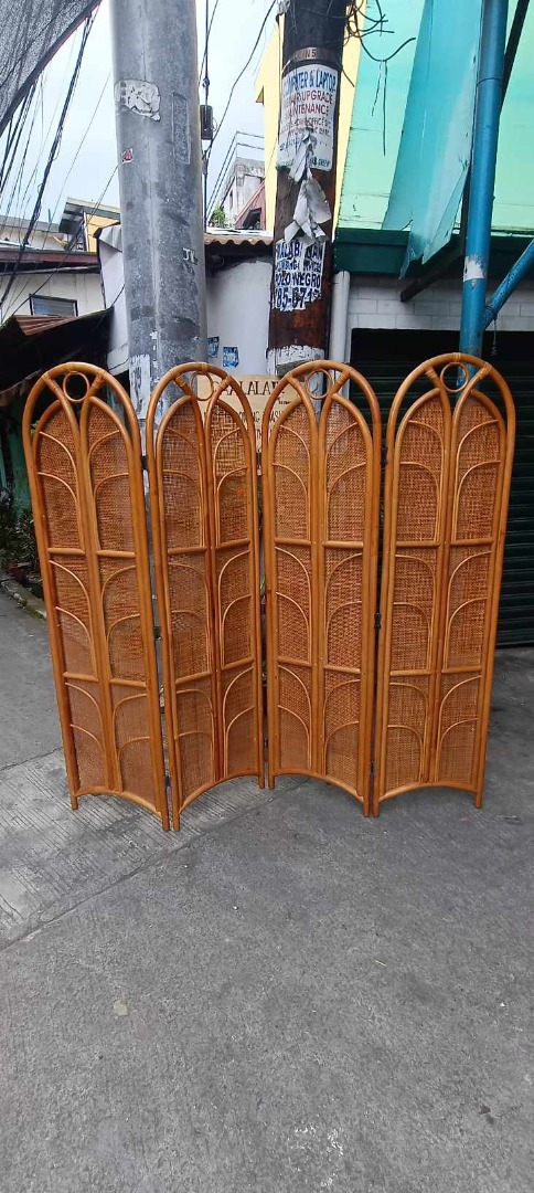 Rattan Partition 4 panels Japan Surplus, Furniture & Home Living ...