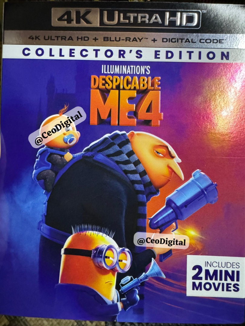 [READY STOCK] Despicable Me 4 4K UHD + Blu-Ray No Digital Code, Hobbies & Toys, Music & Media ...