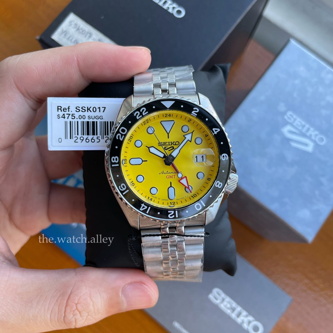 Seiko 5 Sports - Yellow GMT SSK017 - US Exclusive - 5KX, Men's Fashion ...
