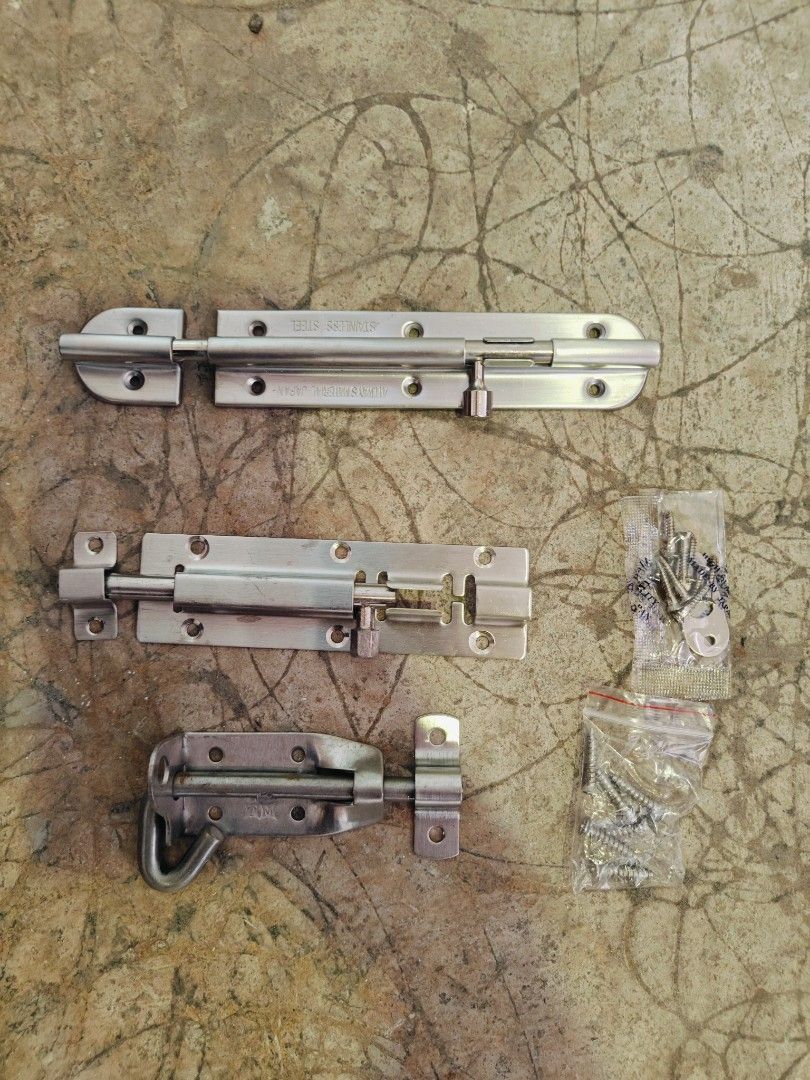 Stainless Steel Door Latch Bolt, Safety Door, Slug Bolt Security ...