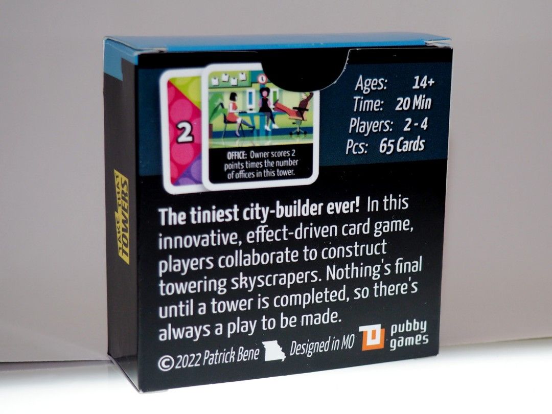 Rare, Strategical:Take That Towers Card Game (City Building), Hobbies ...