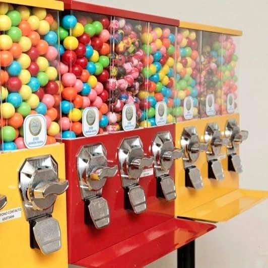 Triple Head Candy Vendo Machine, Hobbies & Toys, Toys & Games on Carousell