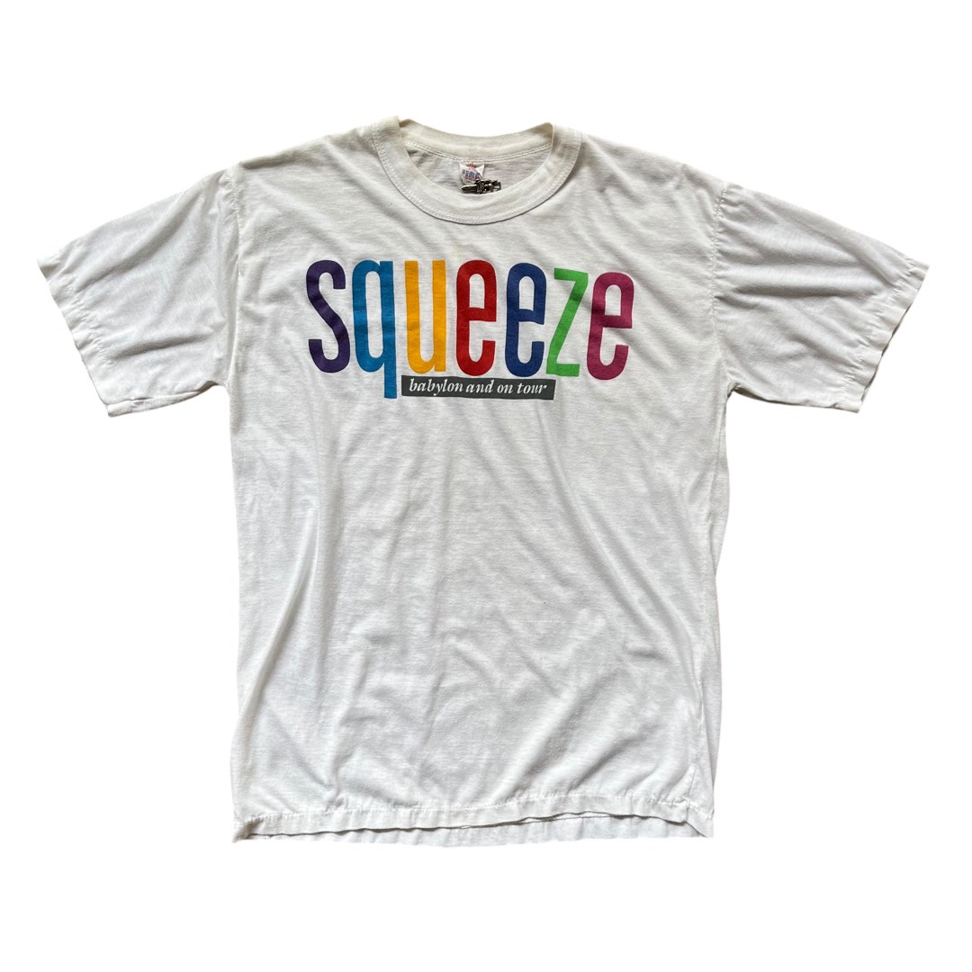 VINTAGE SQUEEZE BAND TEE, Men's Fashion, Tops & Sets, Tshirts & Polo ...