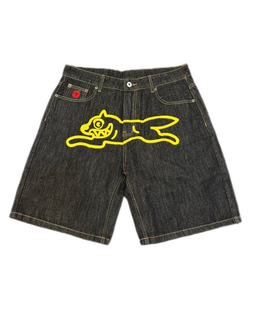 YELLOW BBC JORTS, Men's Fashion, Bottoms, Jeans on Carousell