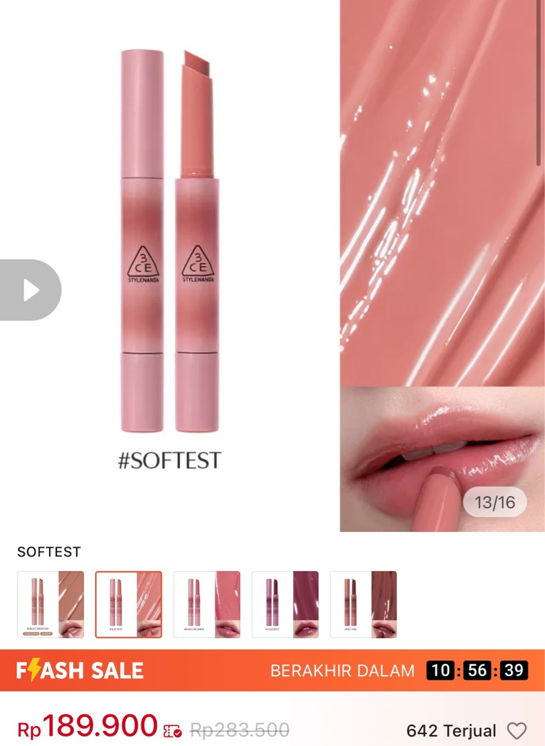 3CE Shine Reflector - Tinted Lip Balm Longlasting Lembab Shiny Tahan ...