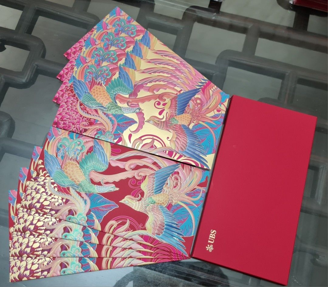 8 pcs UBS 2025 Red Packet / Sampul Duit Raya, Hobbies & Toys ...