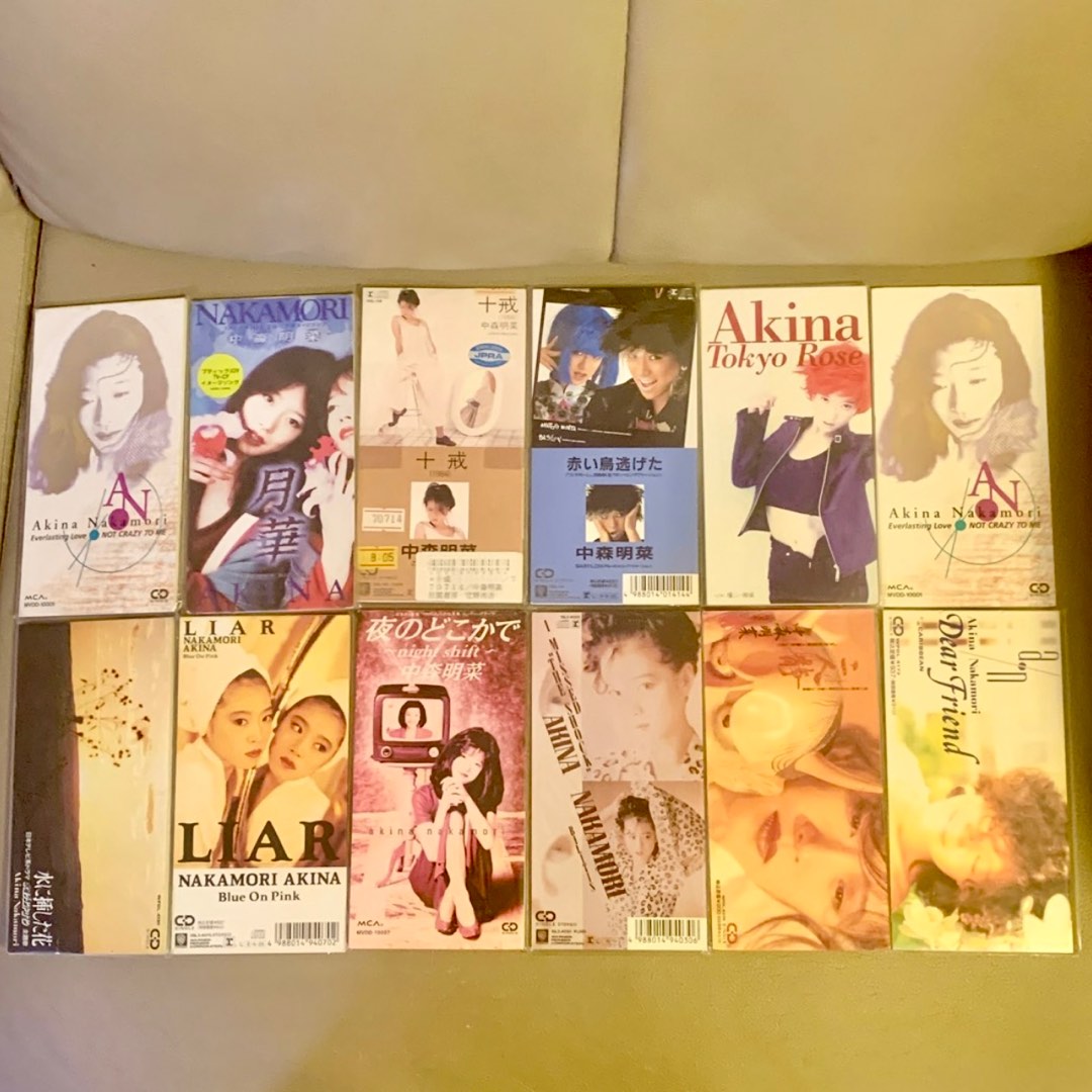 中森明菜 8cm 3” CD 赤い鳥逃げた Liar 十戒 I miss the “the shock” 月華 Tokyo Rose 夜のどこかで night shift 水に插した花 ...