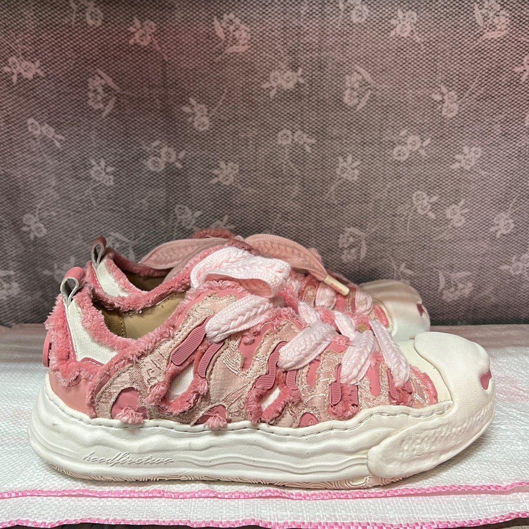 趙露思同款 HOODFIVE2 CANVAS CREAM SHOES 潮牌H52 開口笑 奶油鞋 蛋糕鞋盒 設計款球鞋 穿搭 休閒 解構 溶解 ...