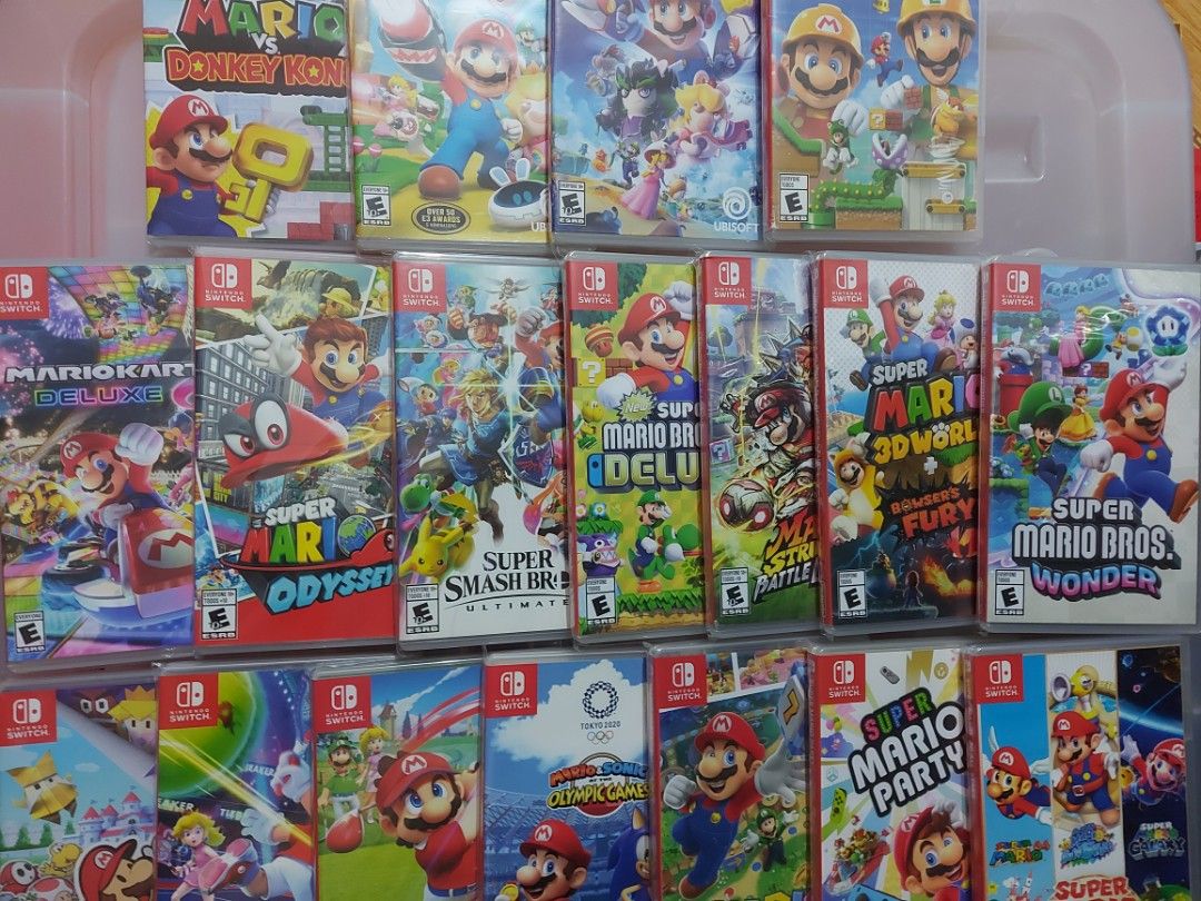All Super Mario Physical Game Nintendo switch For Sale Only Set, Video ...